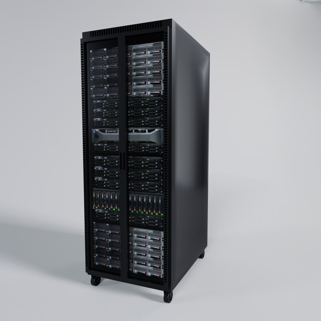 Dell Server Rack - High-Detail 3D Model Model - TurboSquid 2261173