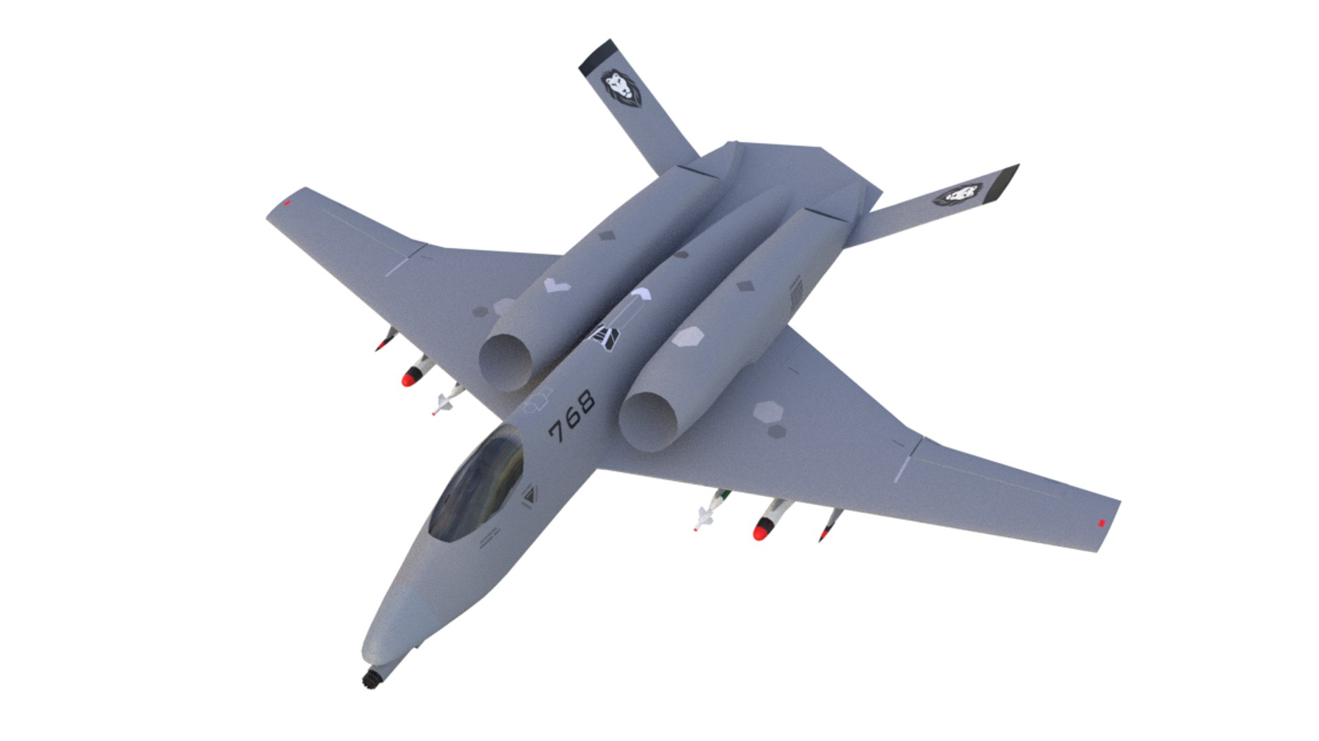 A-14a wild wolf stealth fighter 3D - TurboSquid 1551339
