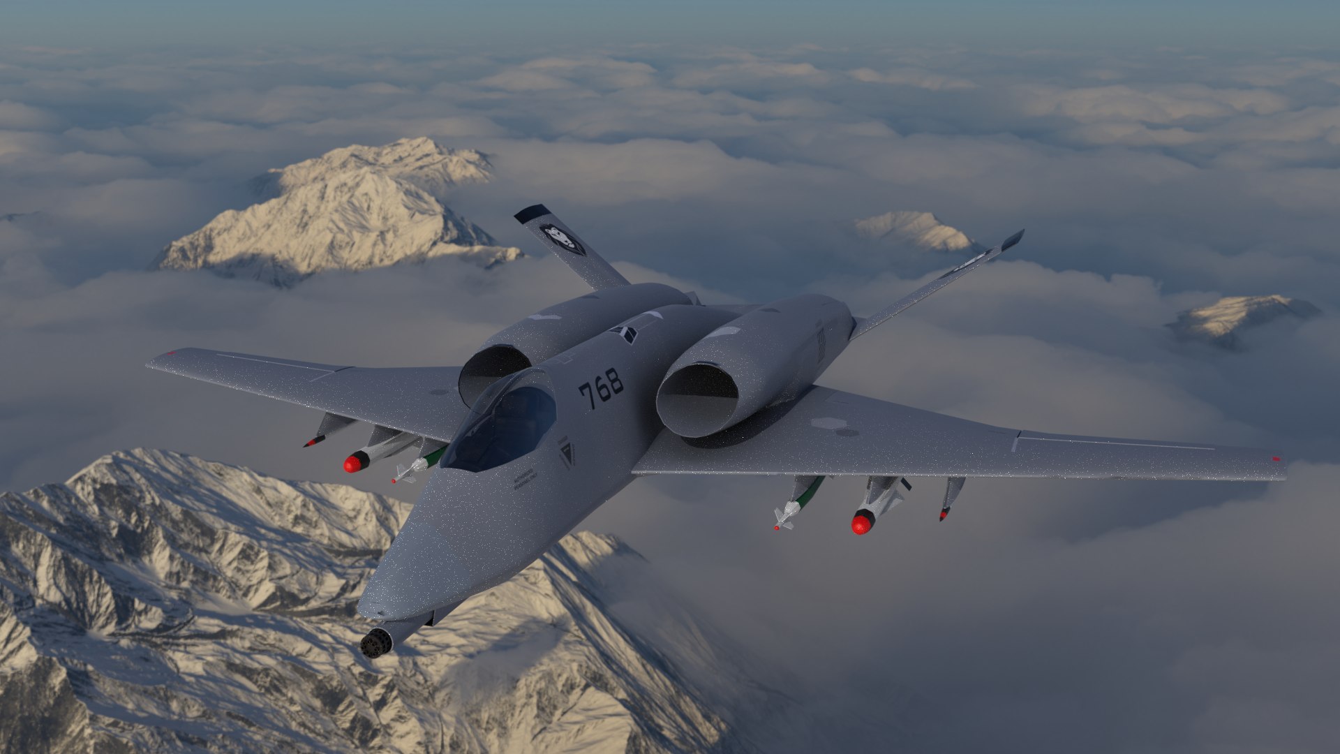 A-14a Wild Wolf Stealth Fighter 3D - TurboSquid 1551339