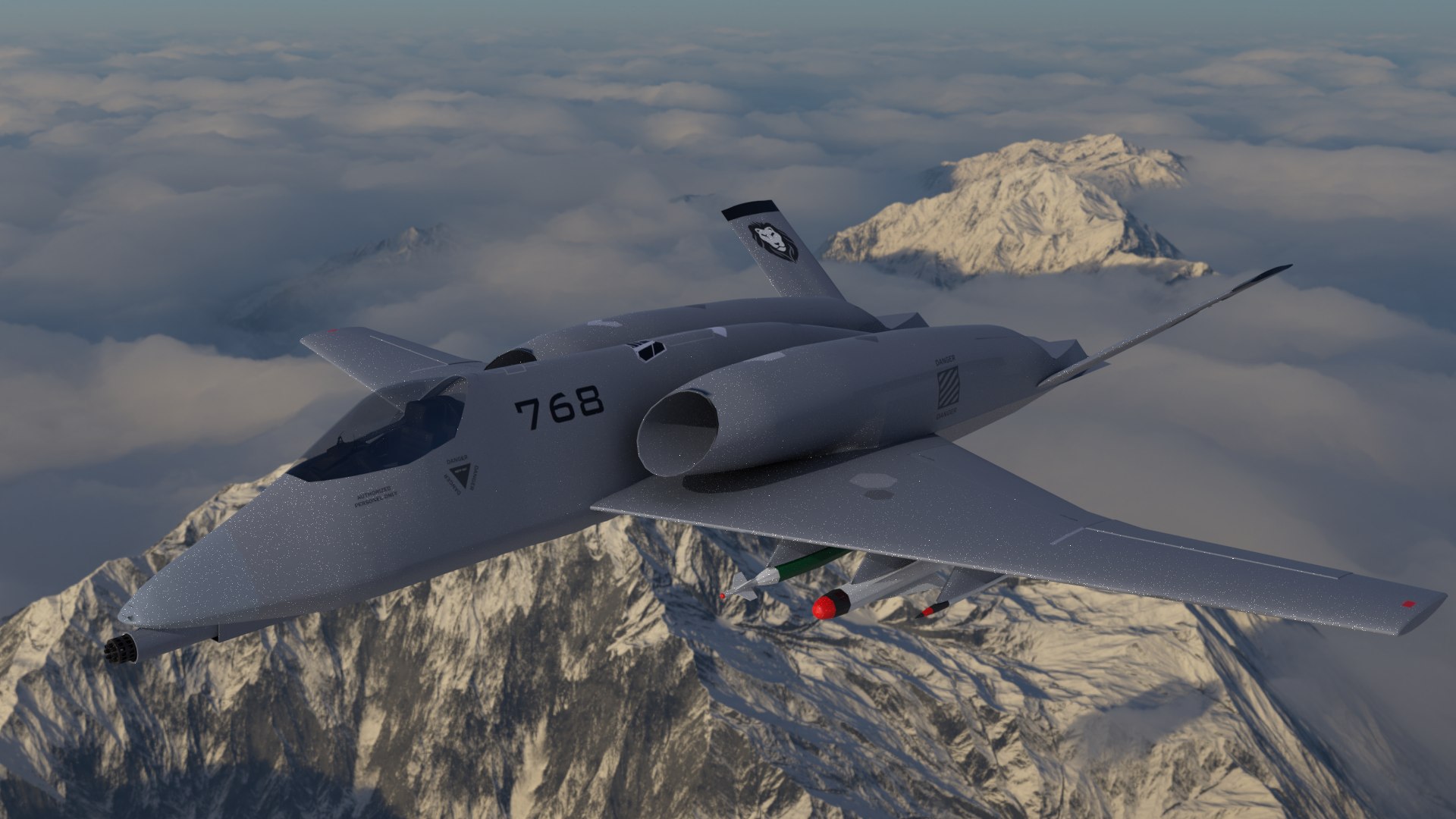 A-14a Wild Wolf Stealth Fighter 3D - TurboSquid 1551339