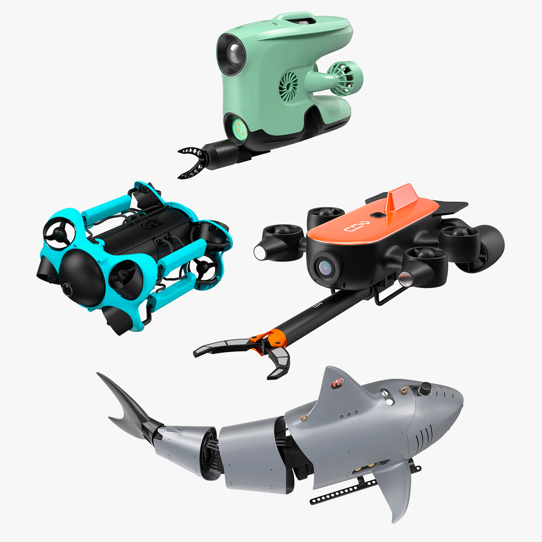 modelo 3d Colección de drones submarinos aparejados 2 - TurboSquid 2210660
