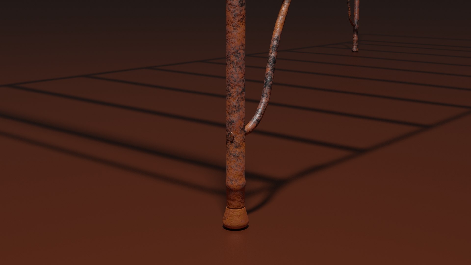 3D Old Rusty Iron Bed - TurboSquid 2012558