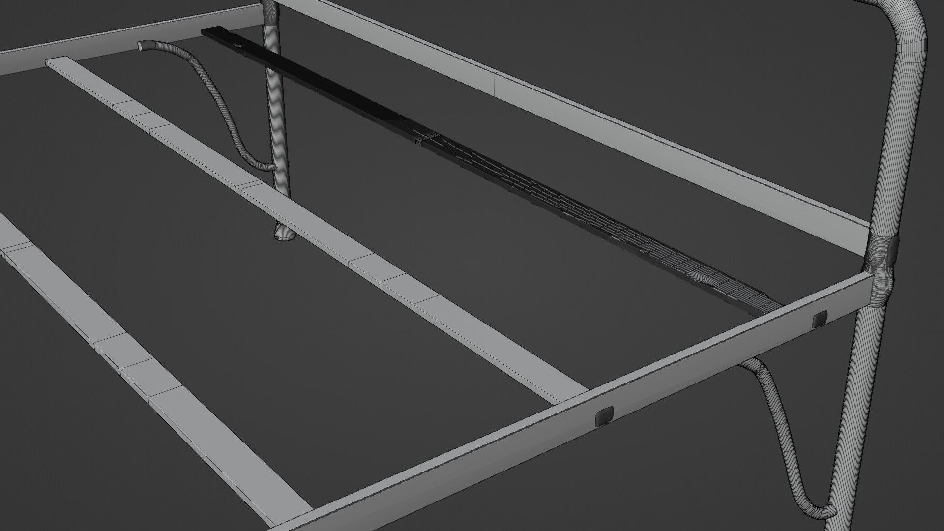 3D Old Rusty Iron Bed - TurboSquid 2012558