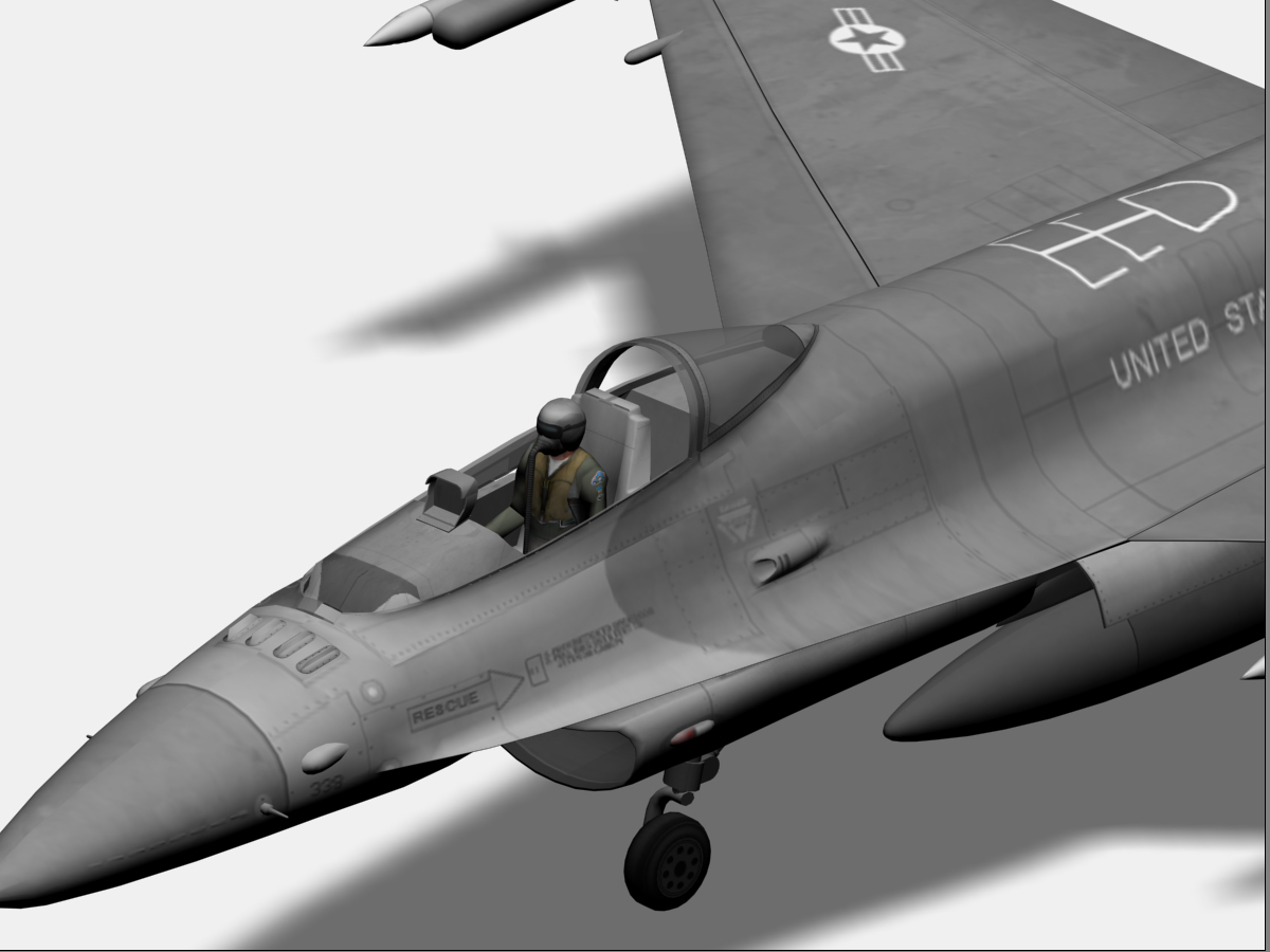 3d f-16 fighter jet model