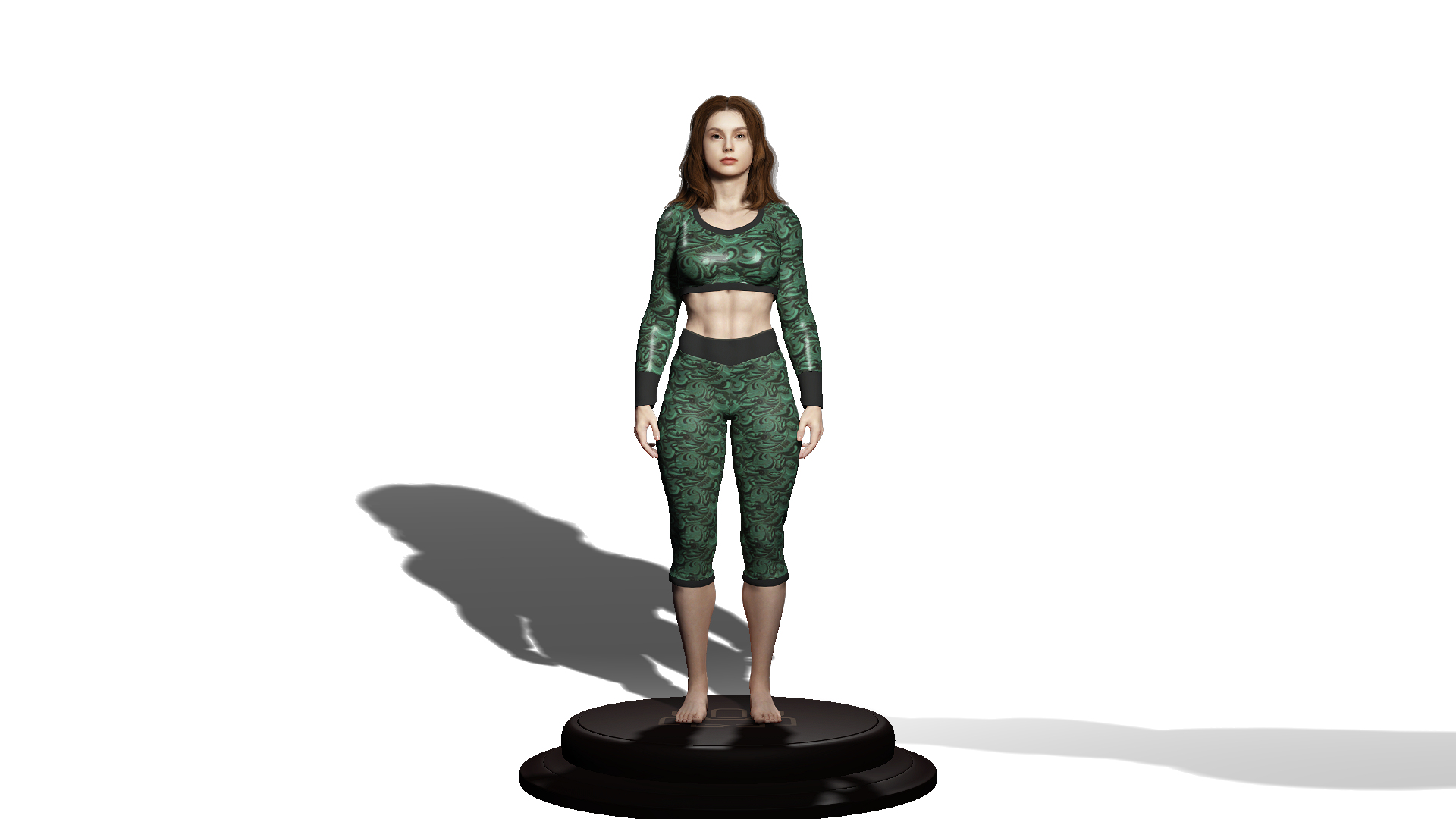 Realistic Female Bodybuilder Character For Game Animation 3D Model ...