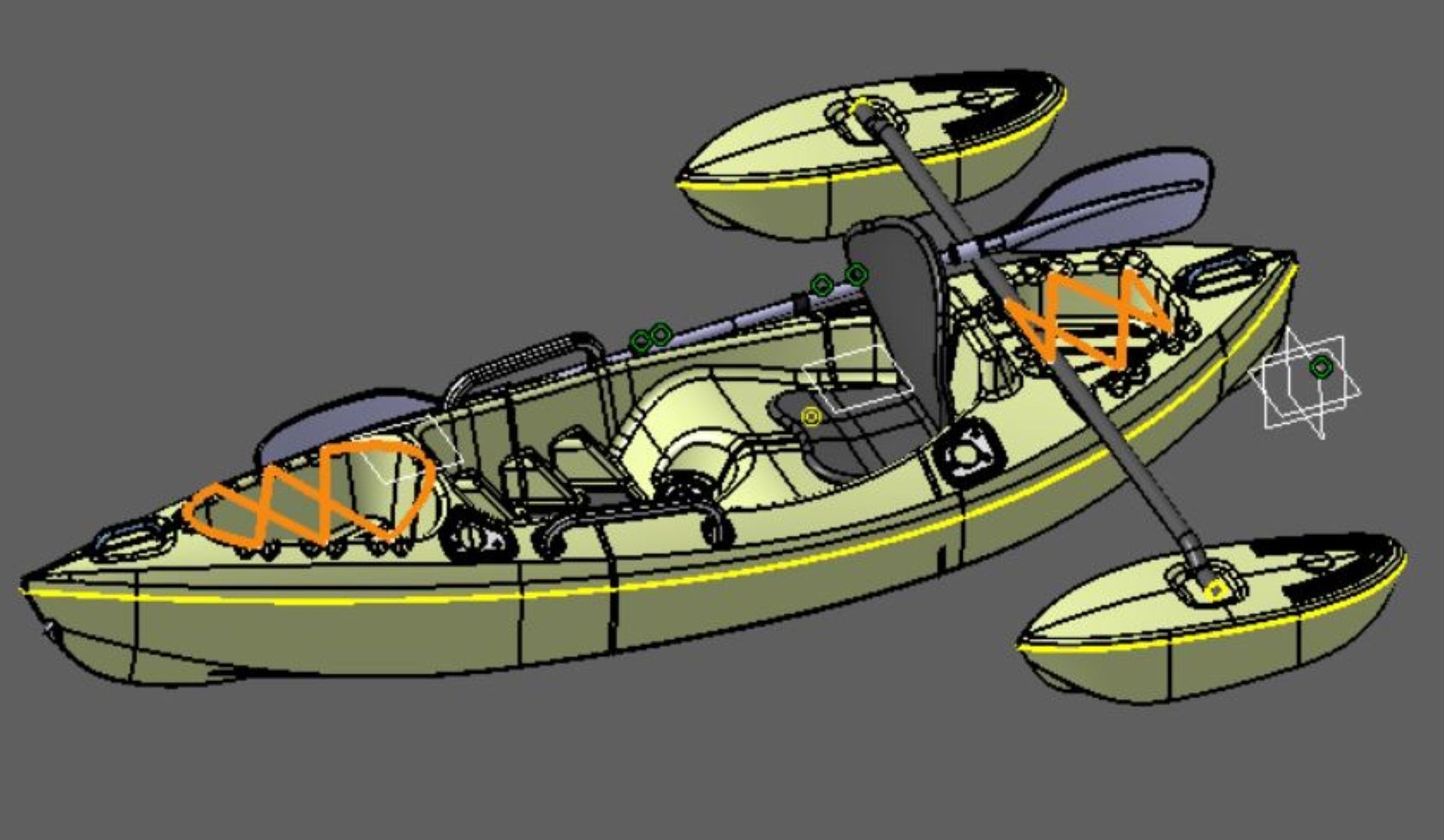 Modern Kayak Design - 3D CAD Model Ready For Production - TurboSquid ...