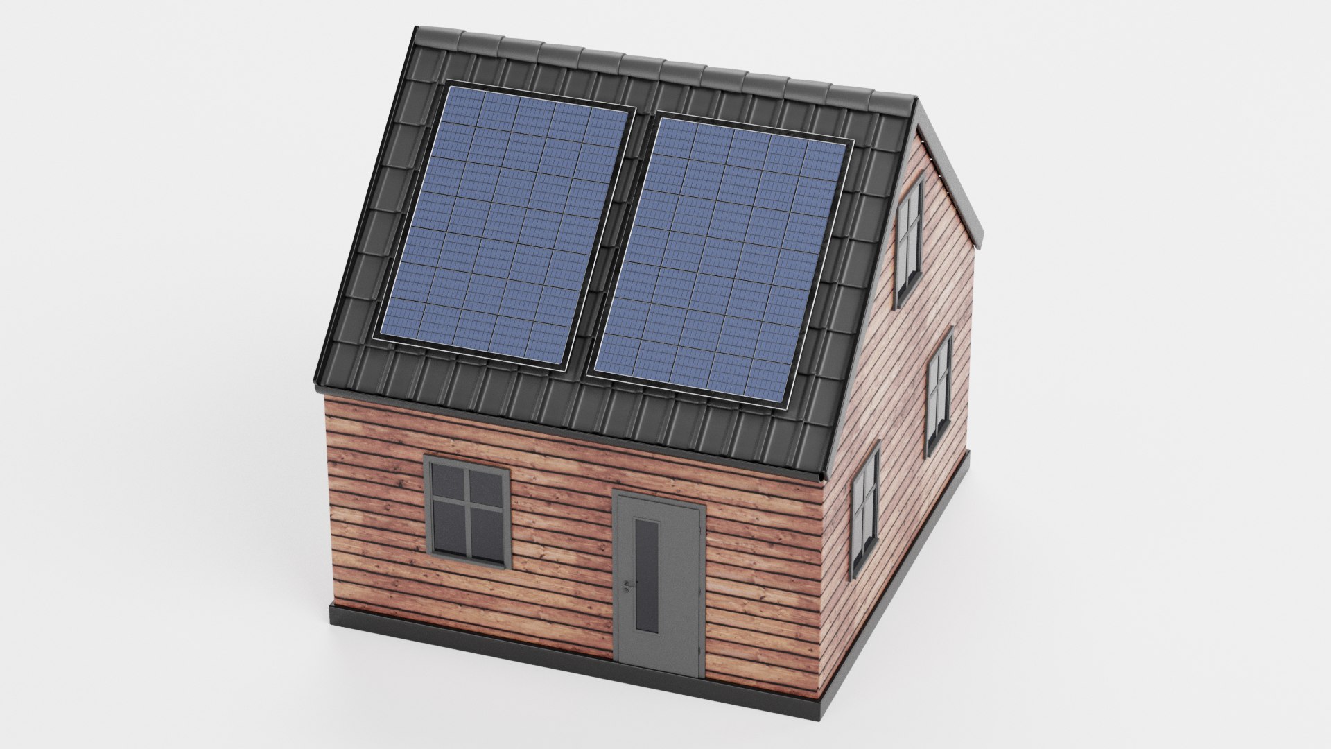 3D Solar House 3 Model - TurboSquid 1916849