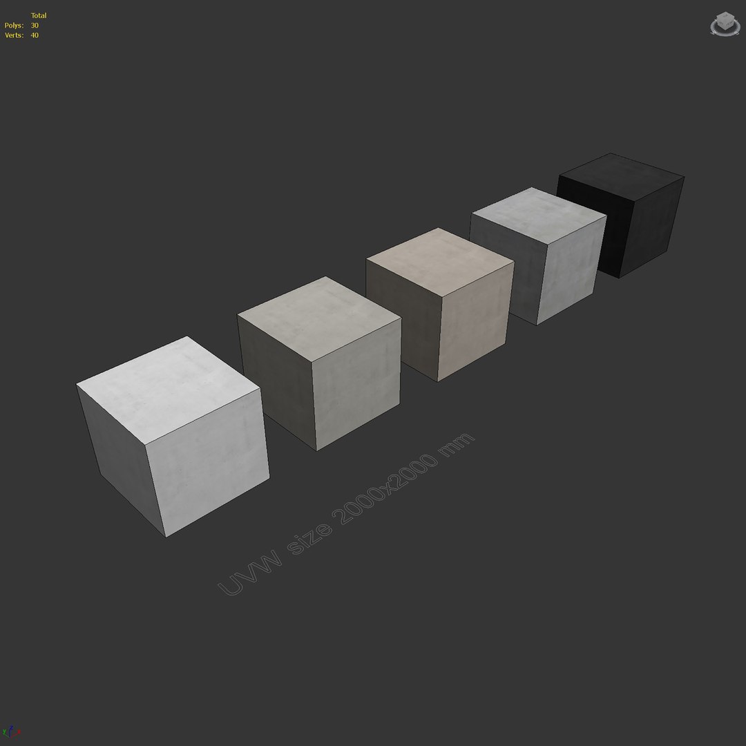 3D Decorative Concrete 36 Model - TurboSquid 2321261