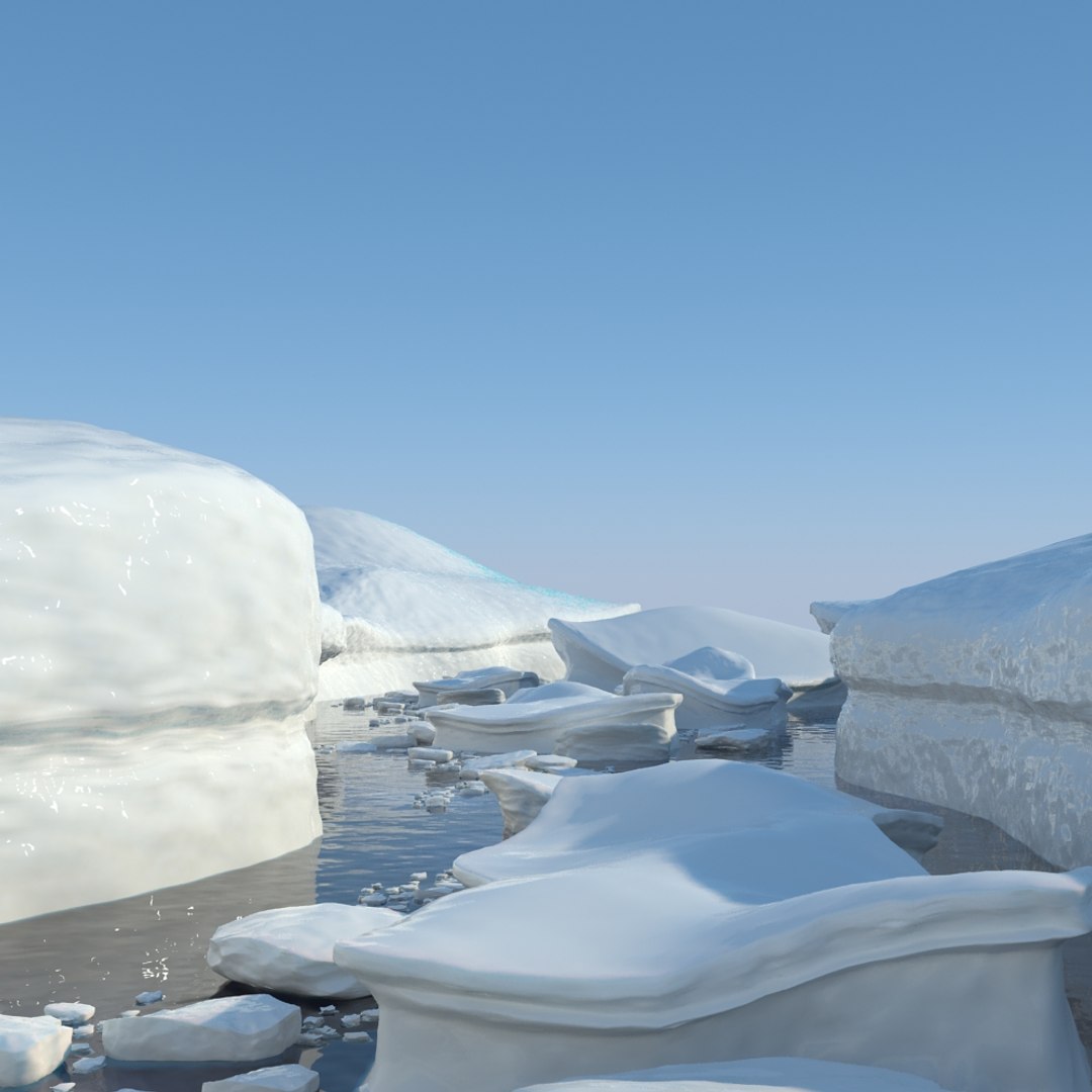 3d model icescape ice
