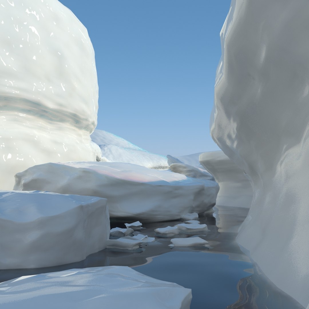 3d model icescape ice