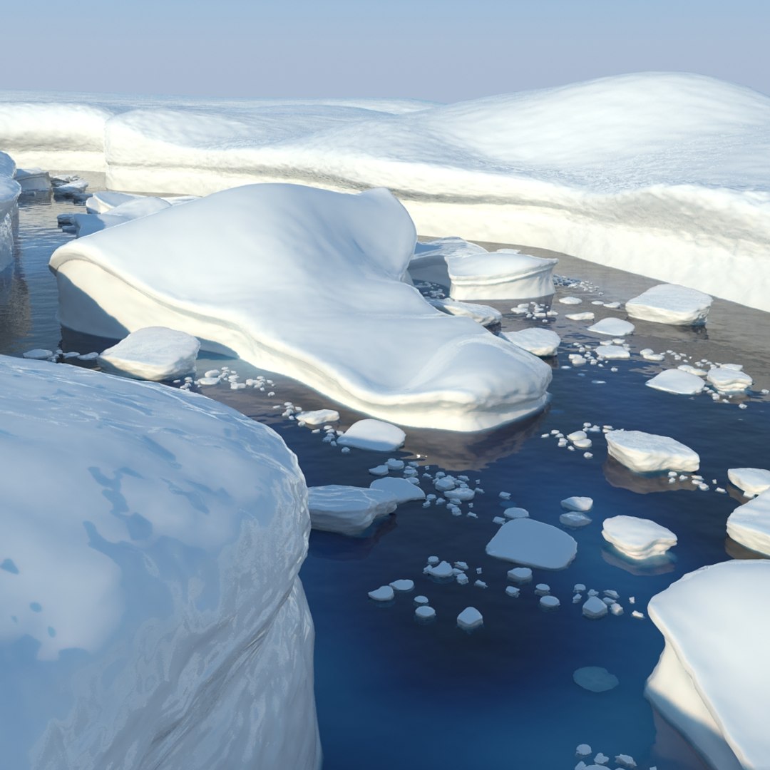 3d model icescape ice