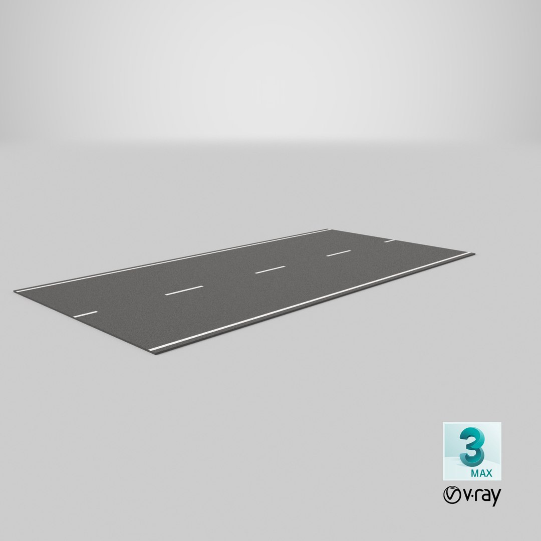 Bitumen Road 3D Model - TurboSquid 1392365