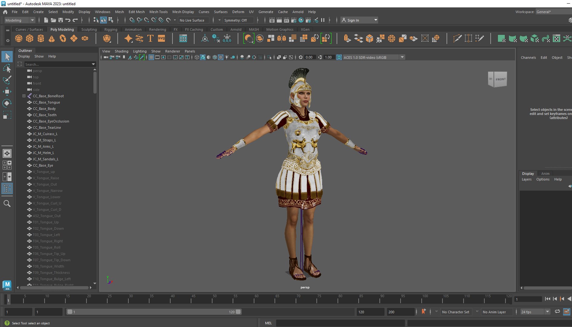 3D Model Realistic Rigged Medieval Woman Soldier Creatures Character 3D ...