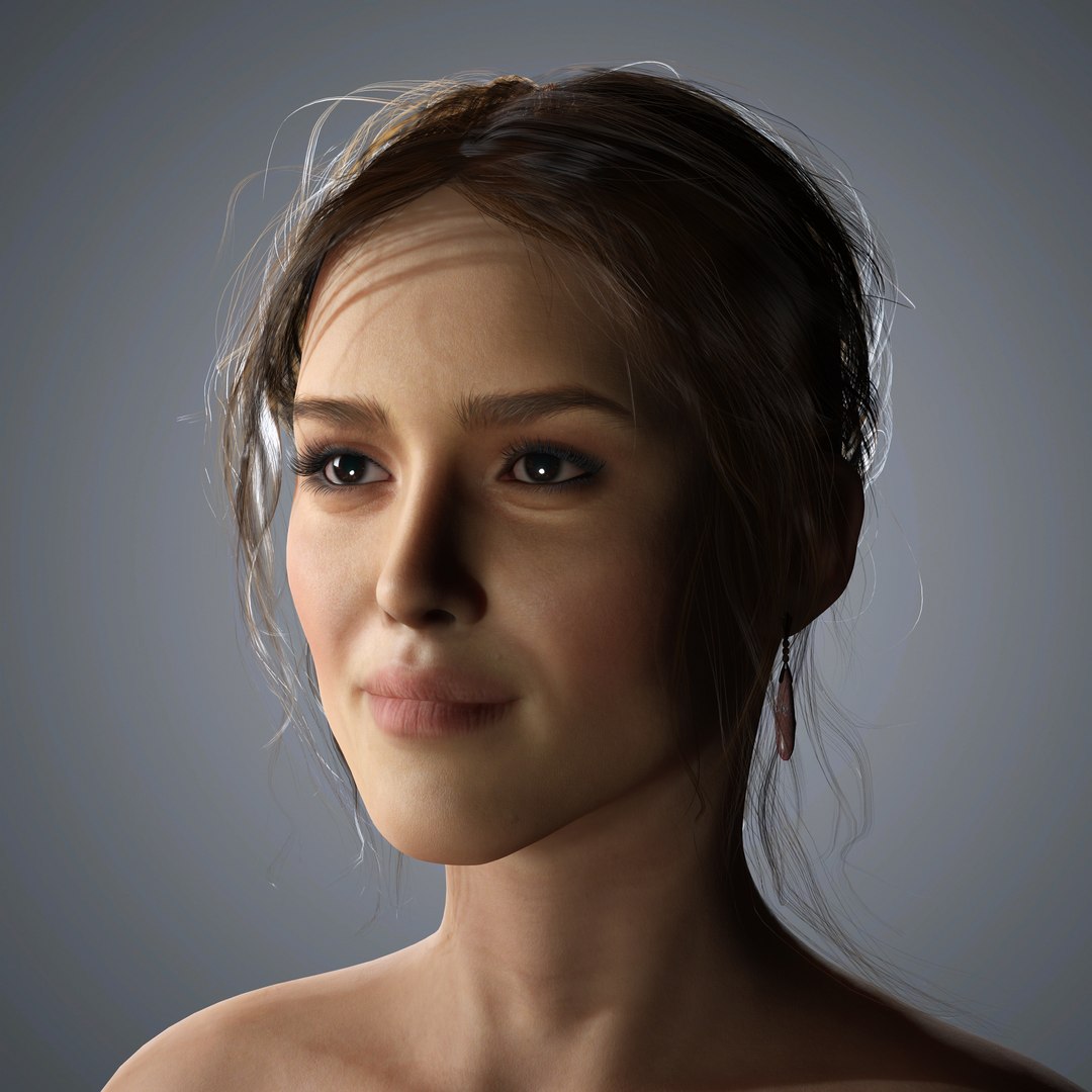 3D Jessica Alba Character 3D Model Low-poly - TurboSquid 2337071