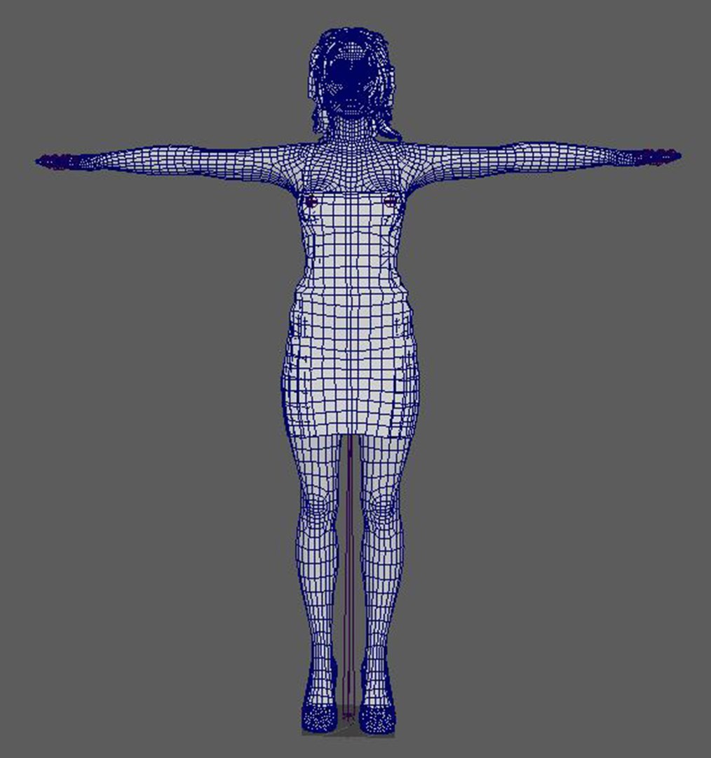 3D Jessica Alba Character 3D Model Low-poly - TurboSquid 2337071