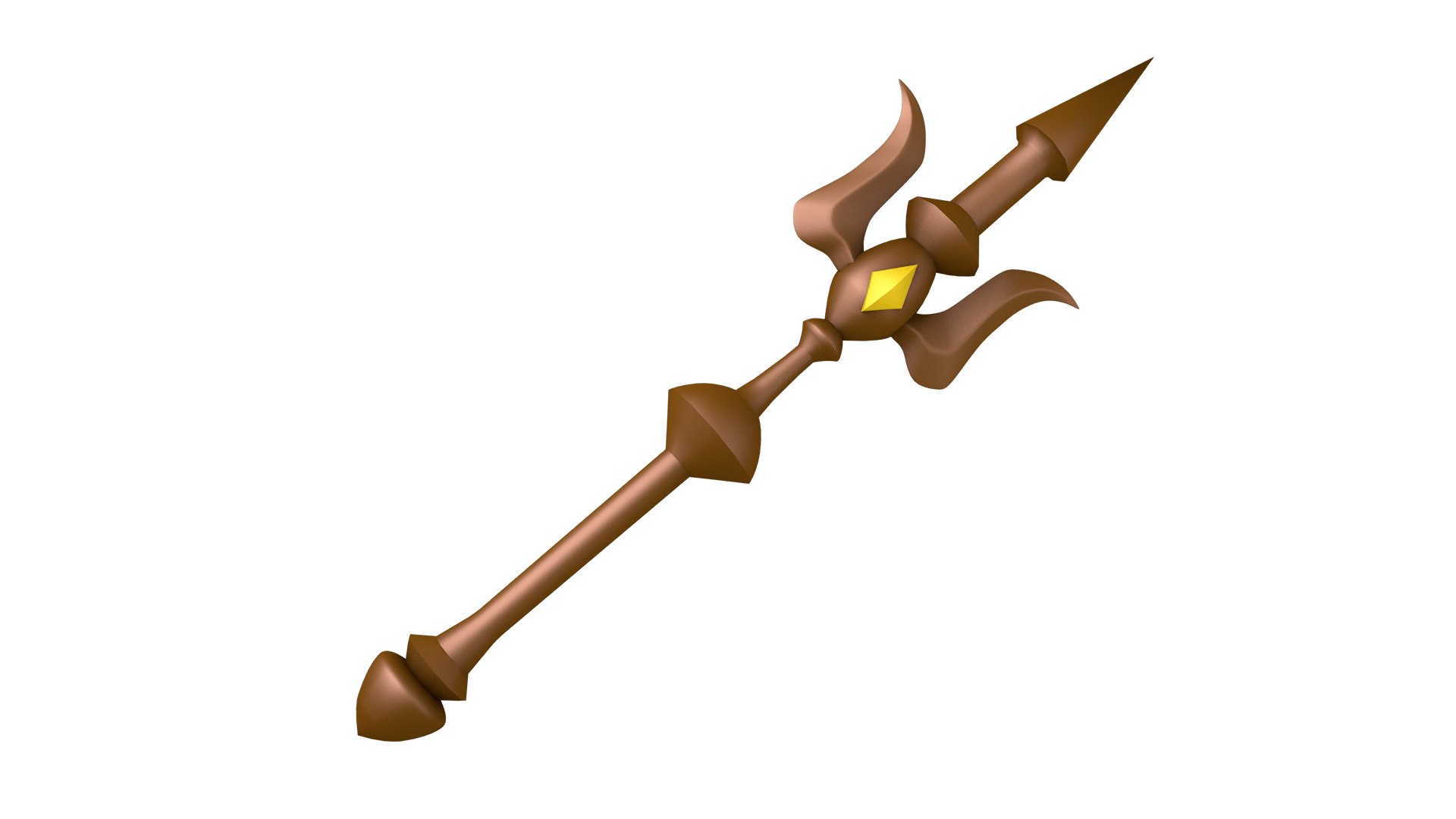 Cartoon Trident 3D Model - TurboSquid 1763400