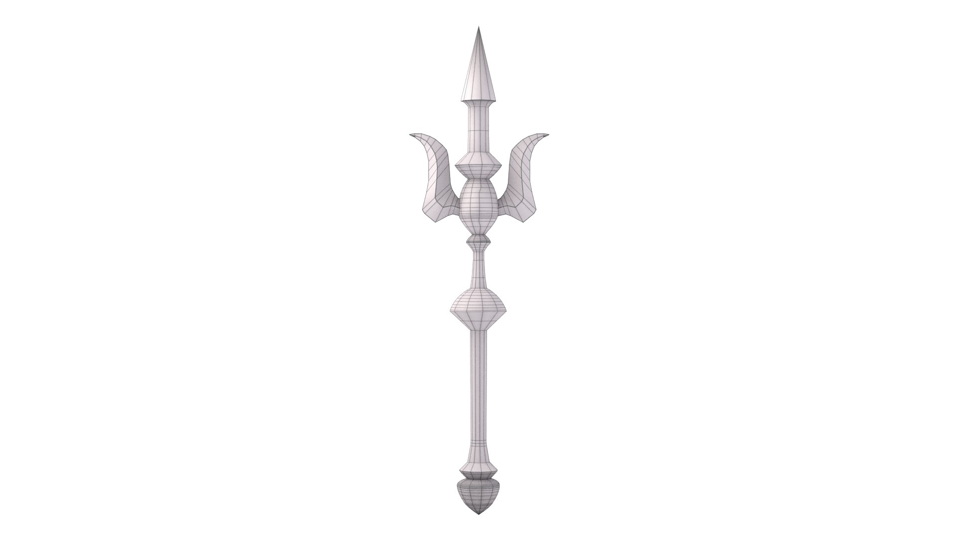 Cartoon Trident 3D Model - TurboSquid 1763400
