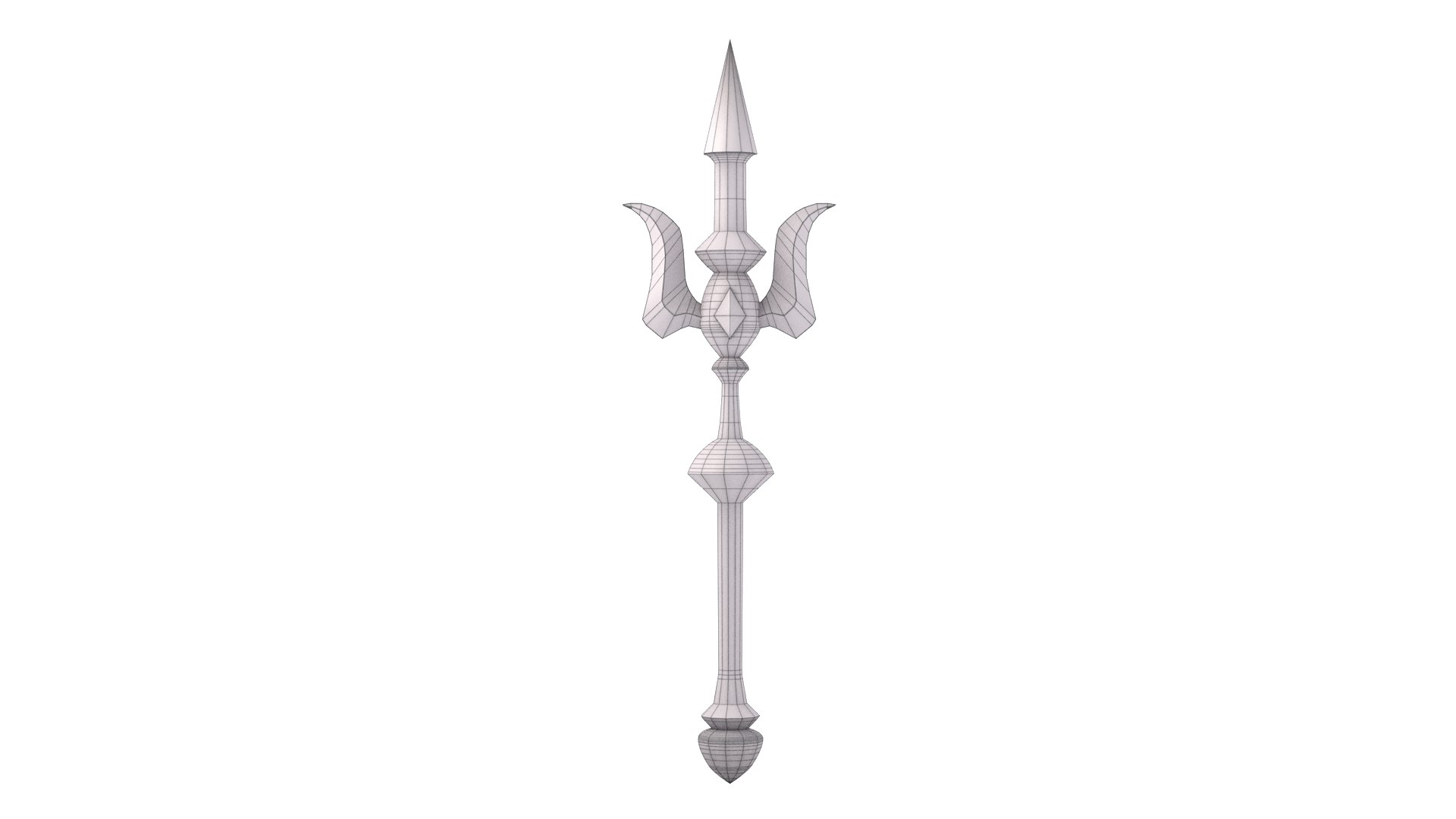 Cartoon Trident 3D Model - TurboSquid 1763400