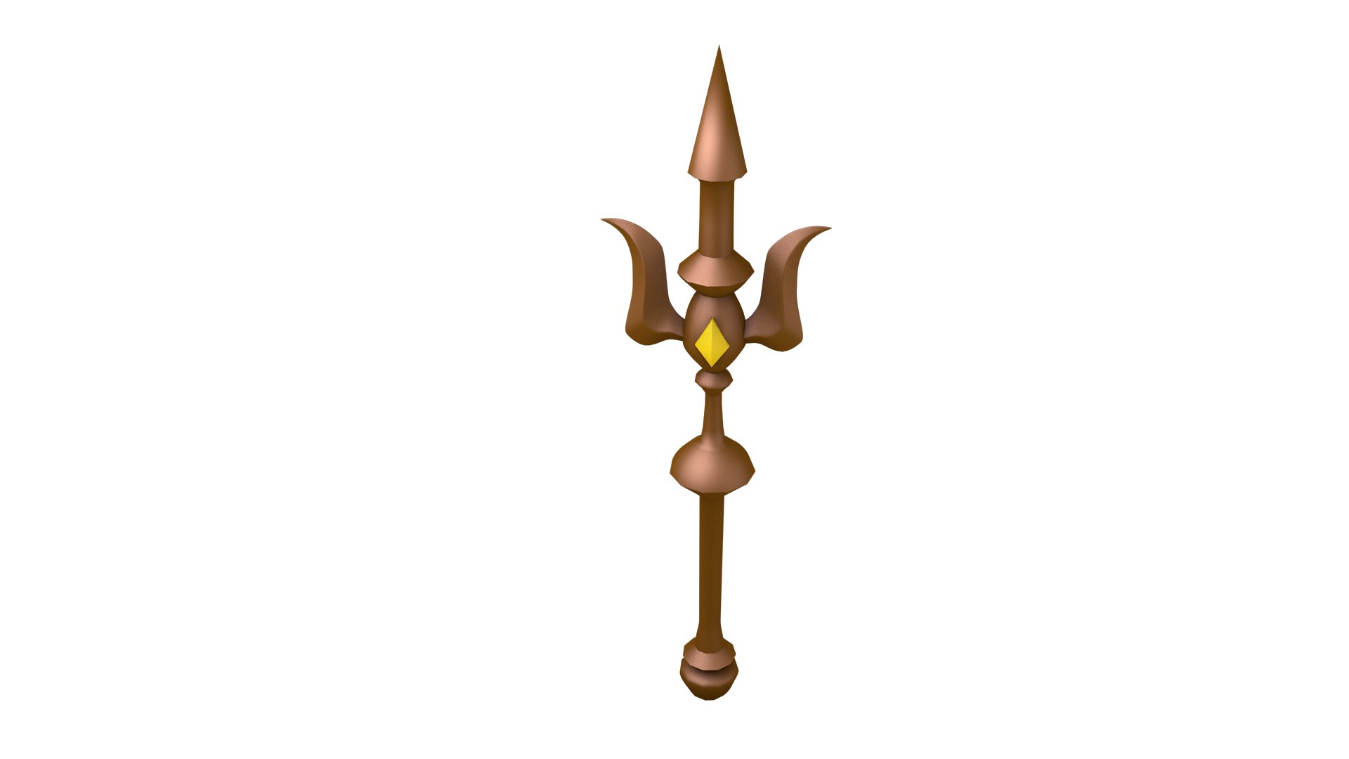 Cartoon Trident 3D Model - TurboSquid 1763400