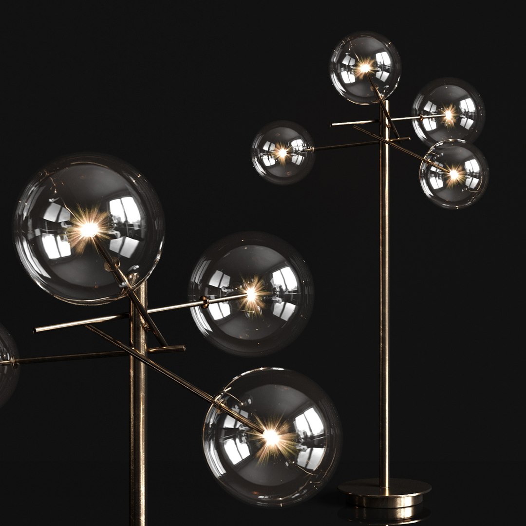 3D Model Bolle Floor Lamp - TurboSquid 1505112
