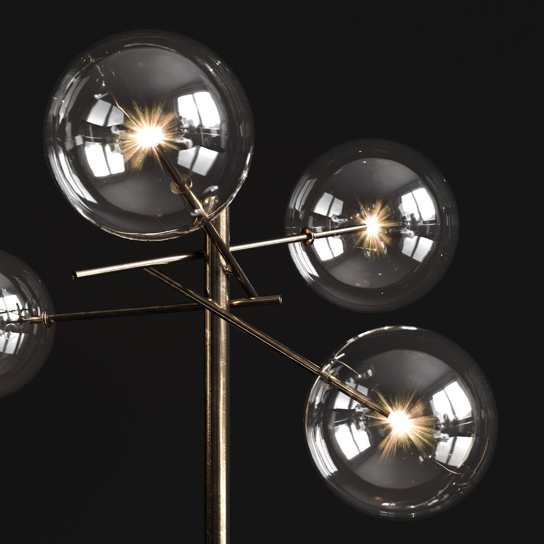 3D Model Bolle Floor Lamp - TurboSquid 1505112