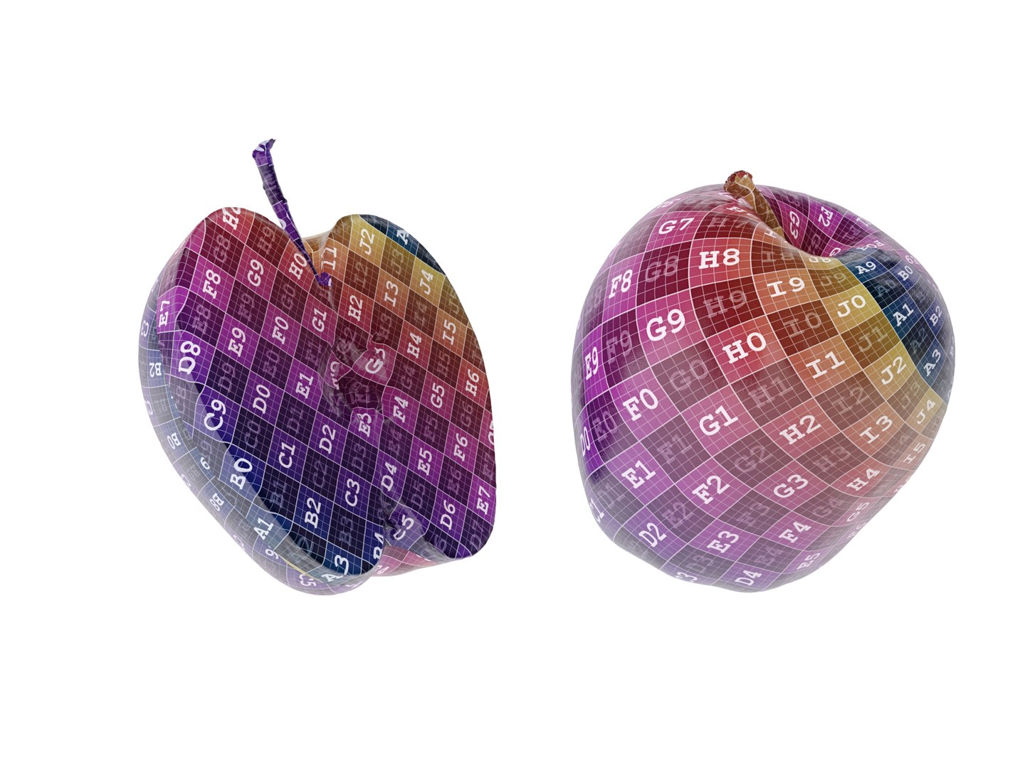 3D Apple Golden - TurboSquid 2098346