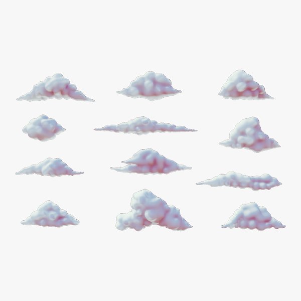 Cartoon Cloud glTF Models for Download | TurboSquid