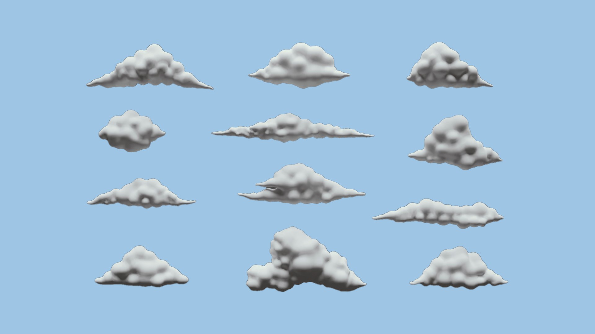 Clouds Pack - 12 In 1 3D - TurboSquid 2078539