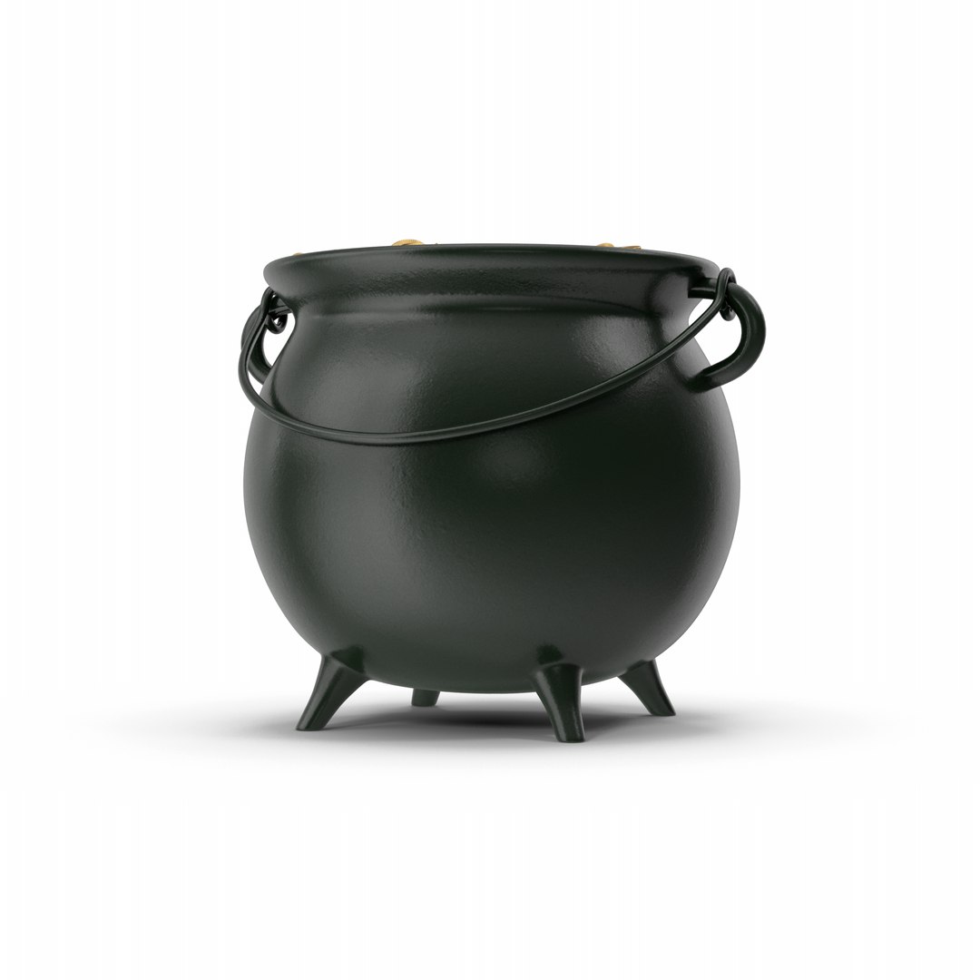 3D Cauldron With Gold Coins - TurboSquid 2002418