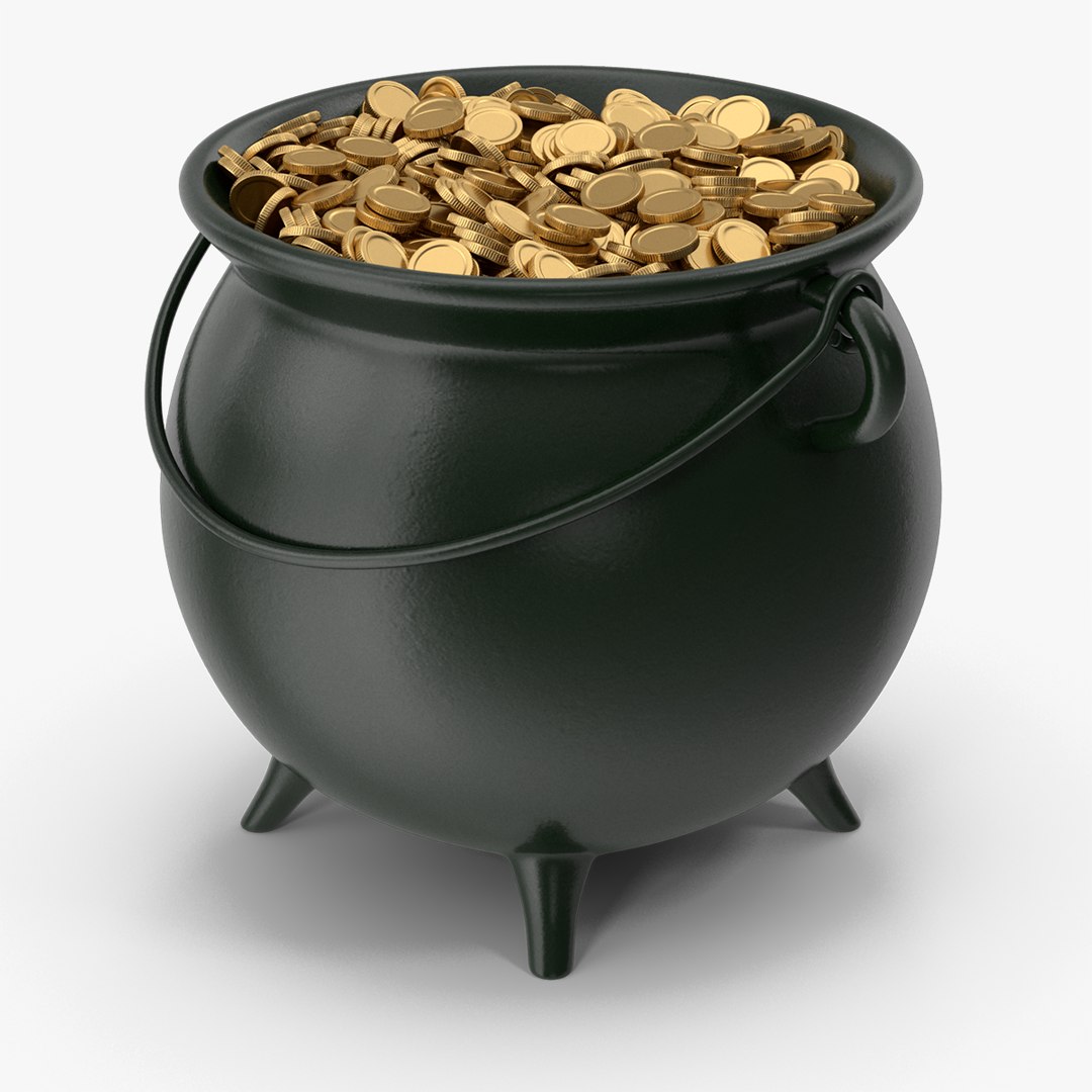 Cauldron With Gold Coins 3D 모델 - TurboSquid 2002418
