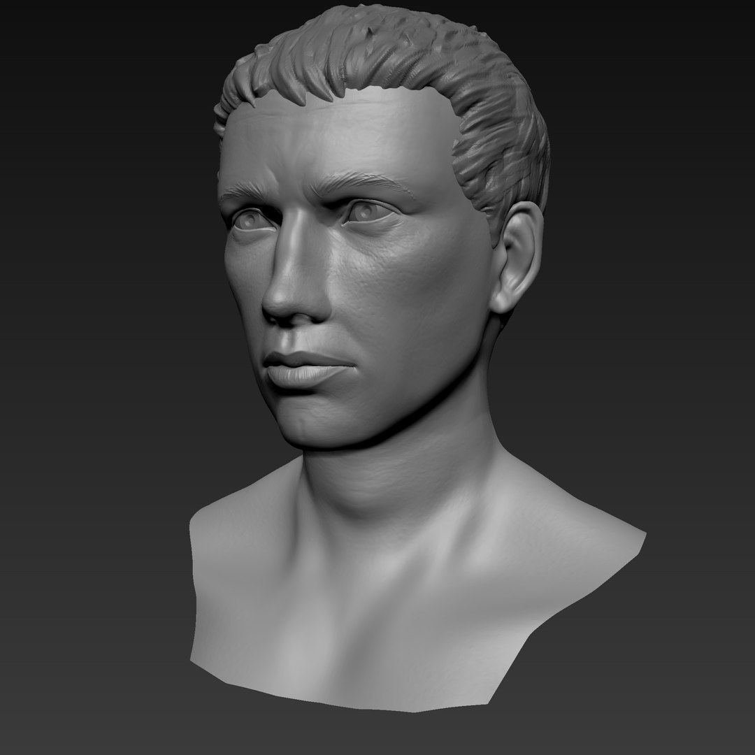 realistic head 3d model