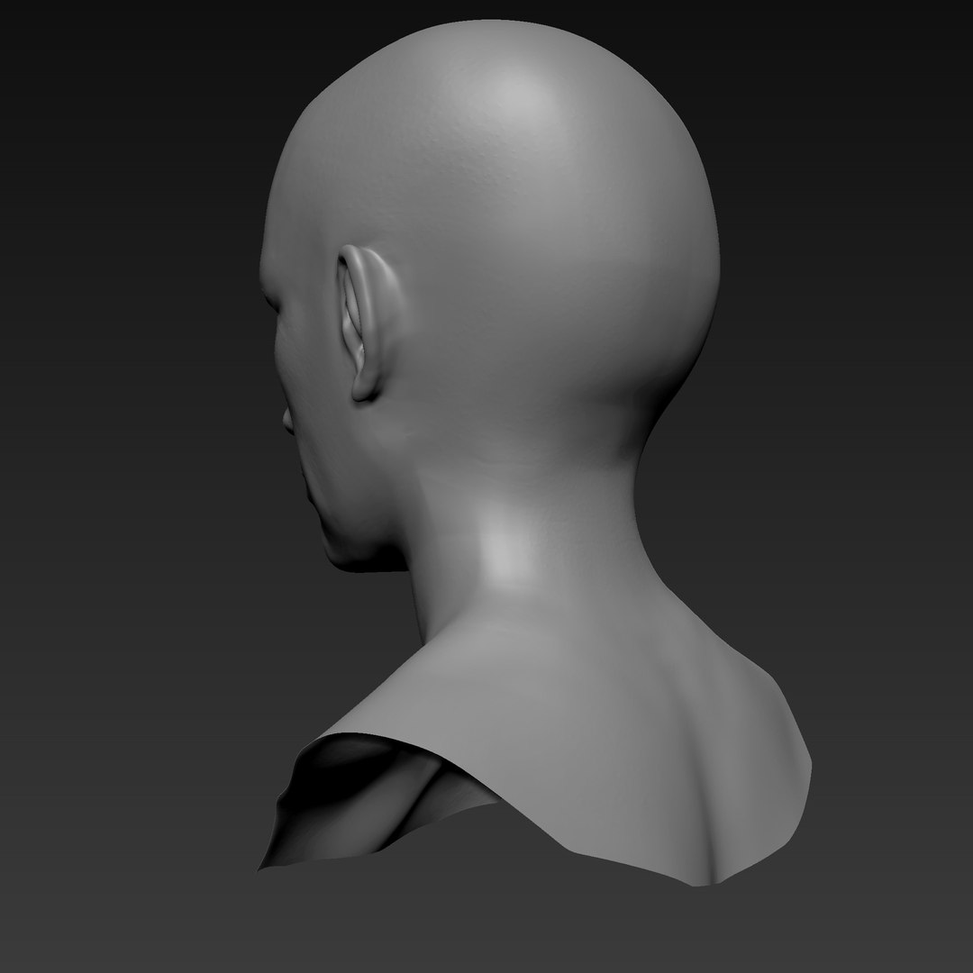 realistic head 3d model