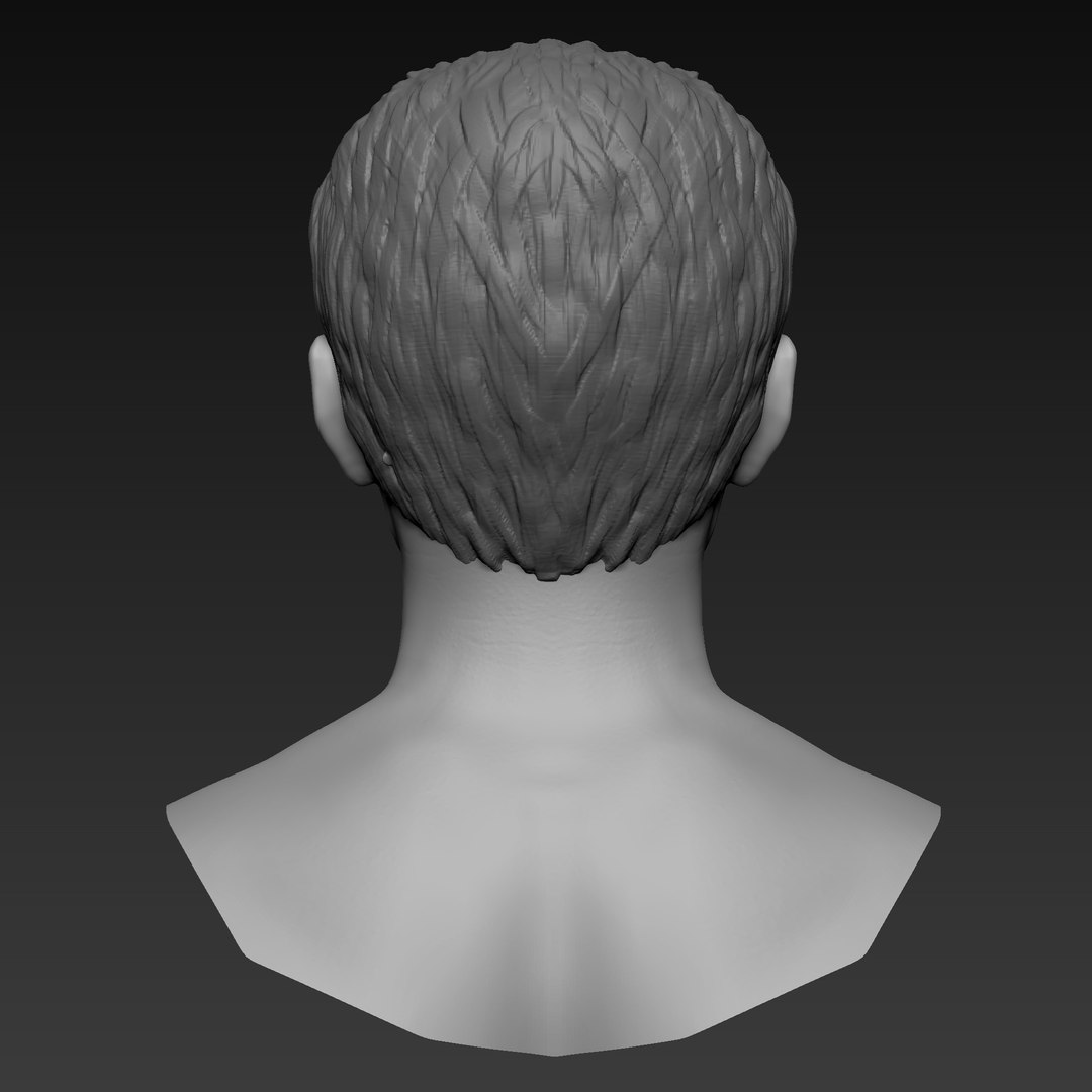 realistic head 3d model