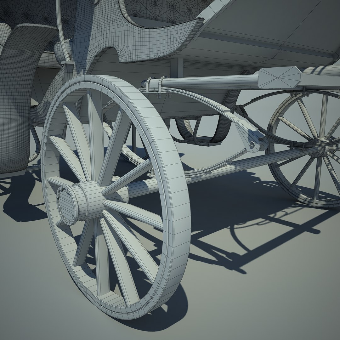 Retro Carriage 3d Fbx