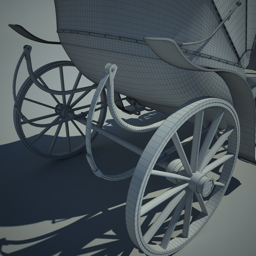 Retro Carriage 3d Fbx