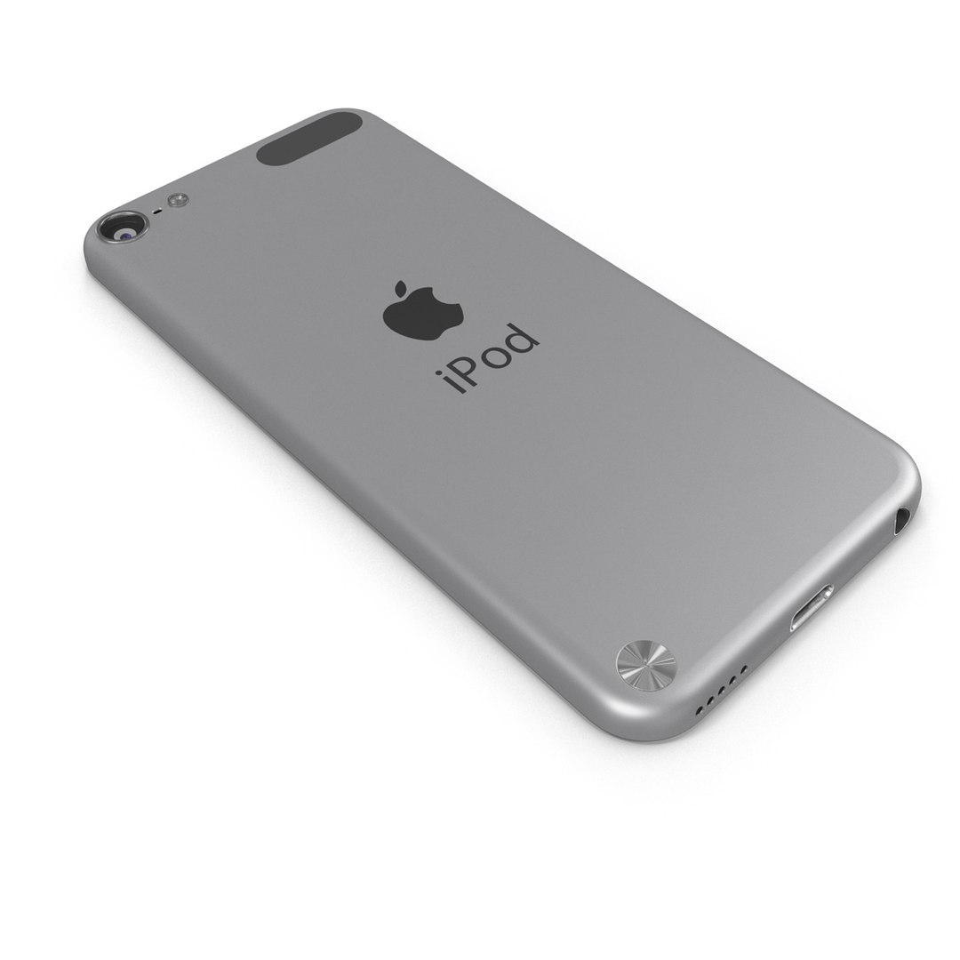 ipod touch silver modeled 3d 3ds