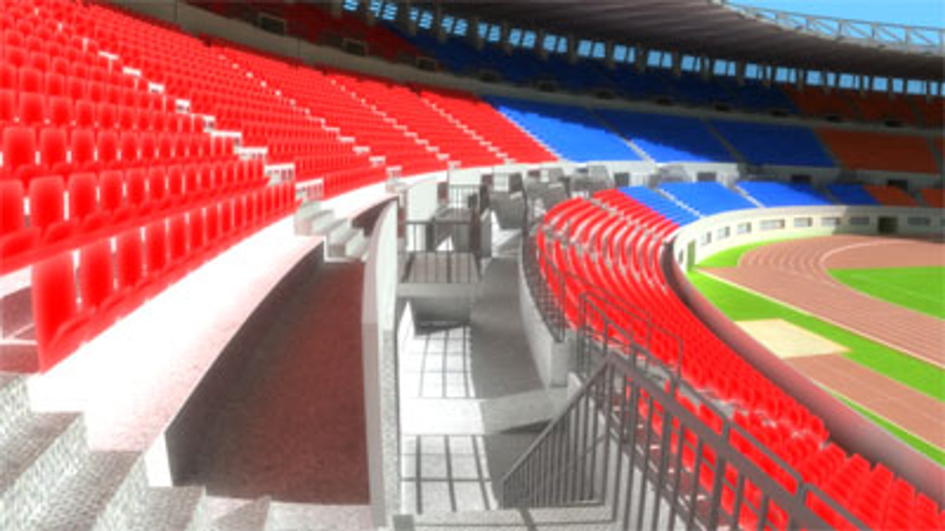 3d Model Ernst Happel Stadium