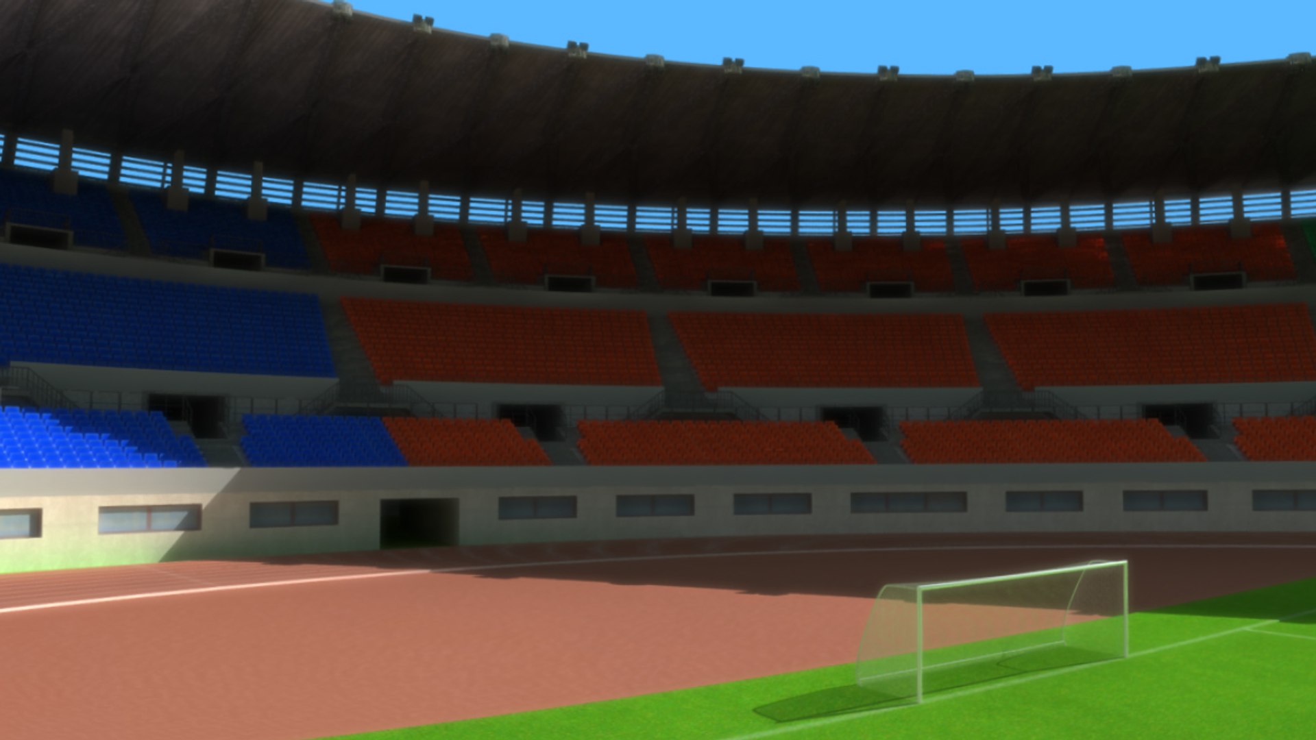 3d model ernst happel stadium