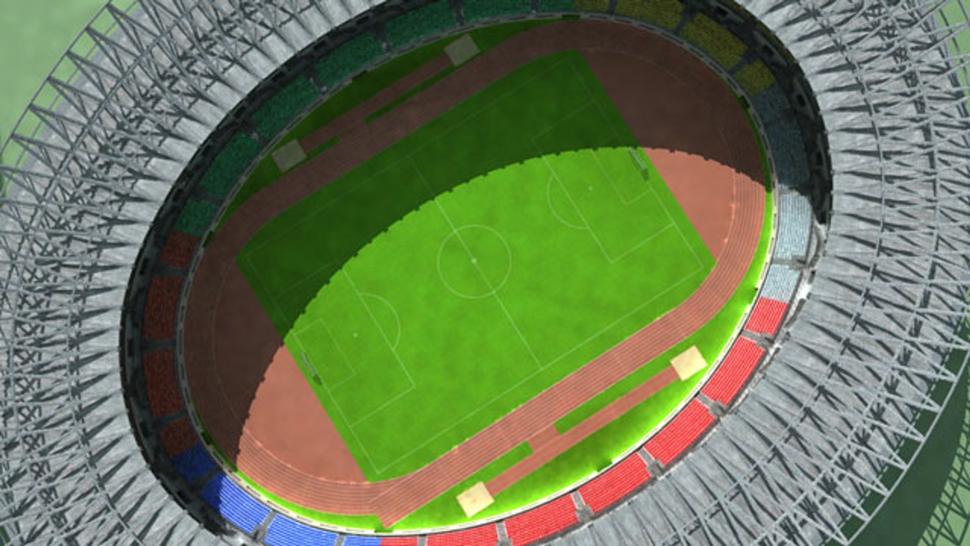 3d model ernst happel stadium