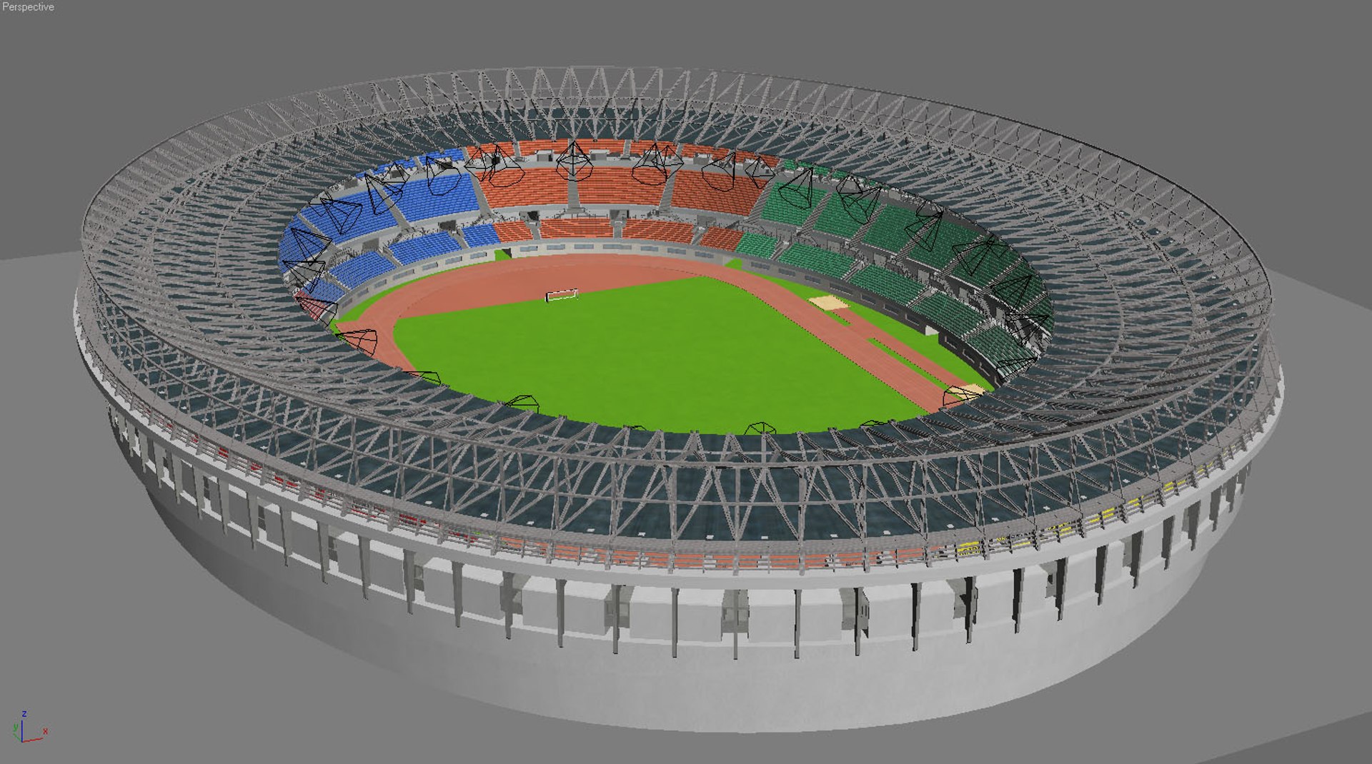 3d Model Ernst Happel Stadium