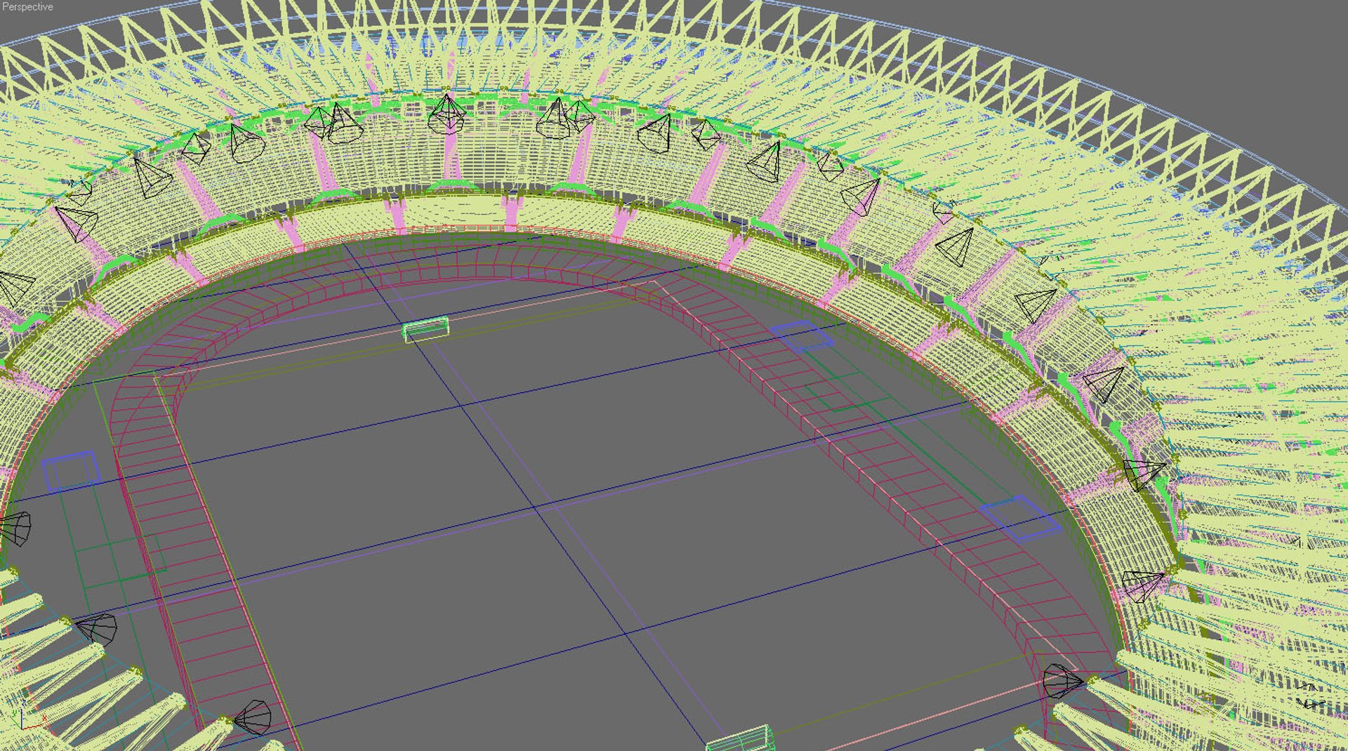 3d Model Ernst Happel Stadium