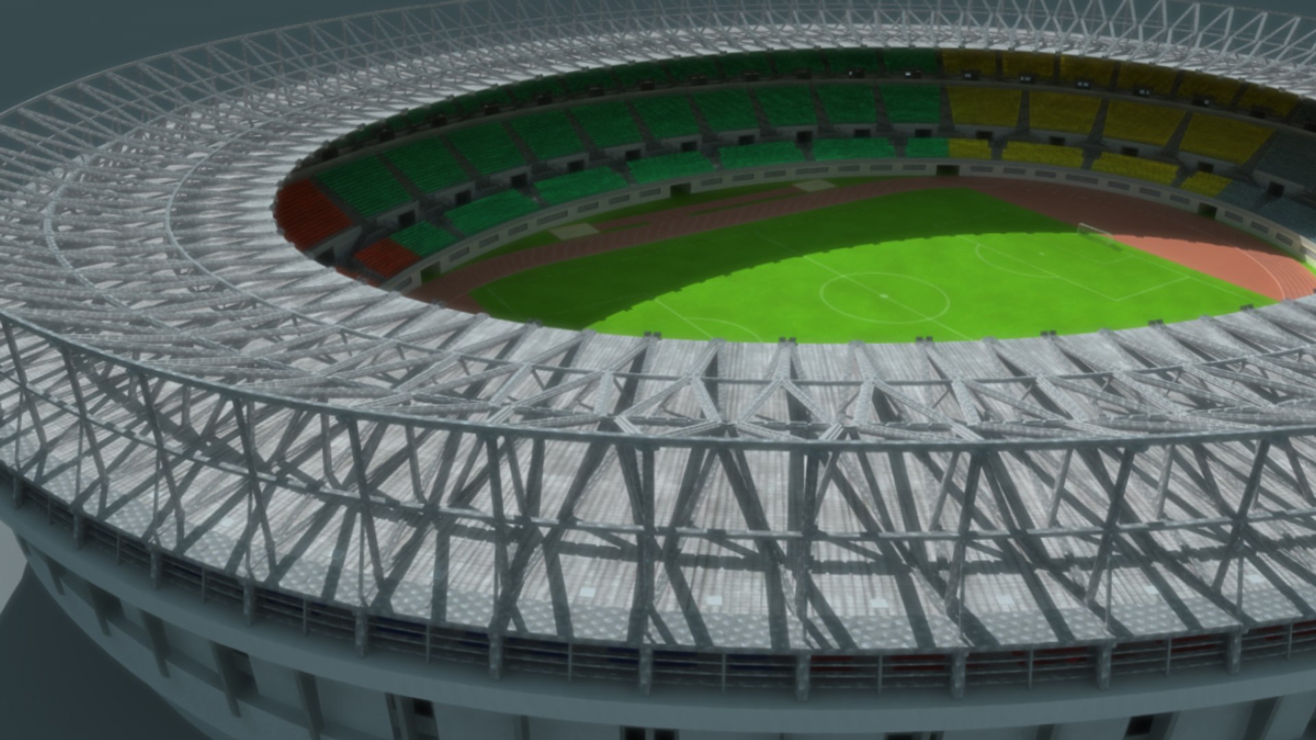 3d model ernst happel stadium