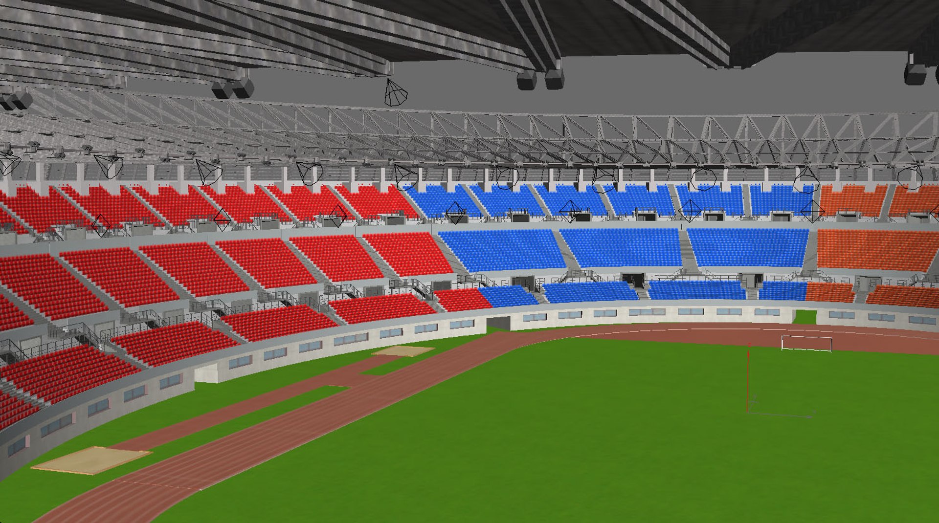 3d Model Ernst Happel Stadium
