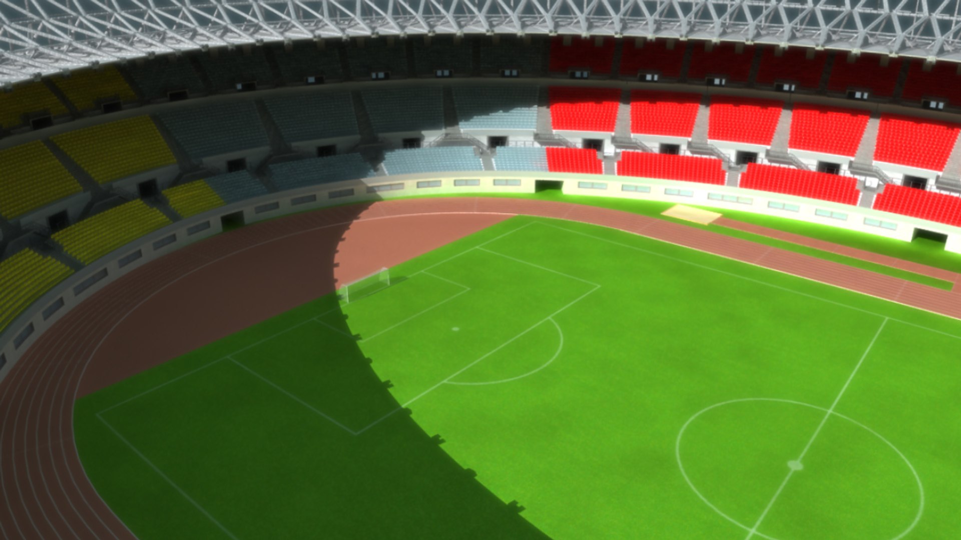 3d model ernst happel stadium