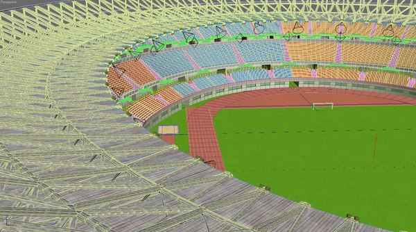 3d model ernst happel stadium