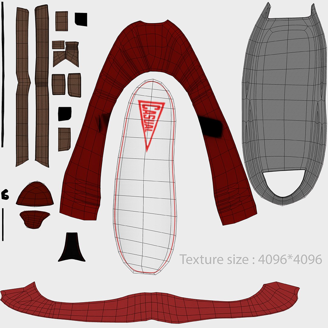 3d model of woman red shoes