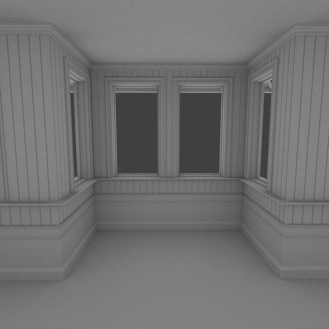 railroad tower interior 3d model