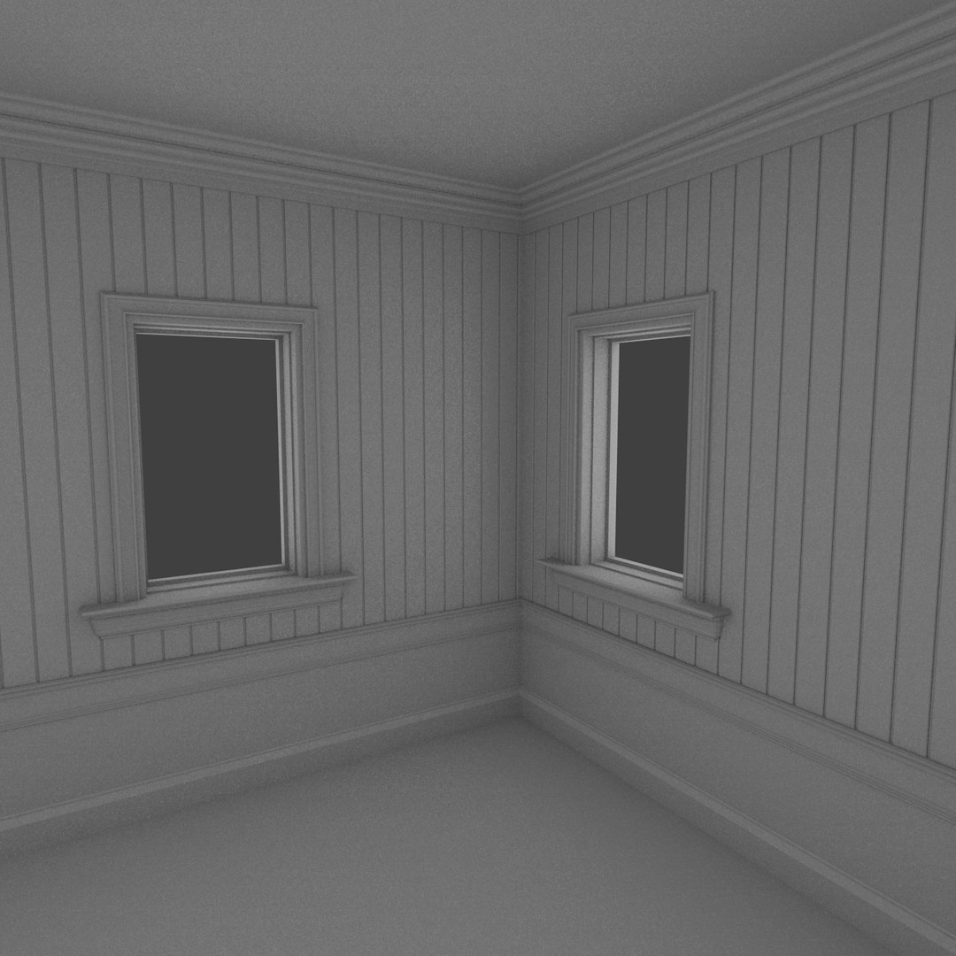 railroad tower interior 3d model