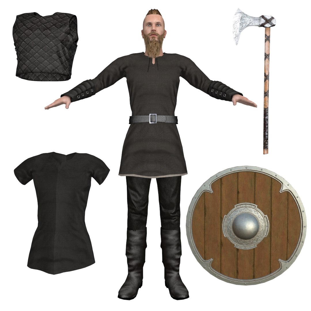 3D Model Viking Rigging Man - TurboSquid 1259493