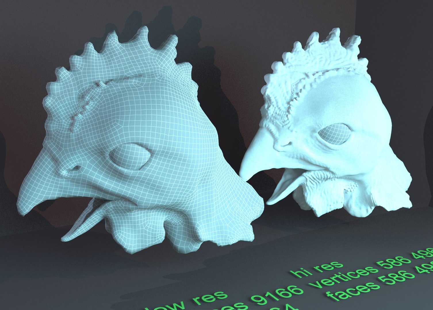 Head Chicken 3D Model - TurboSquid 1611346